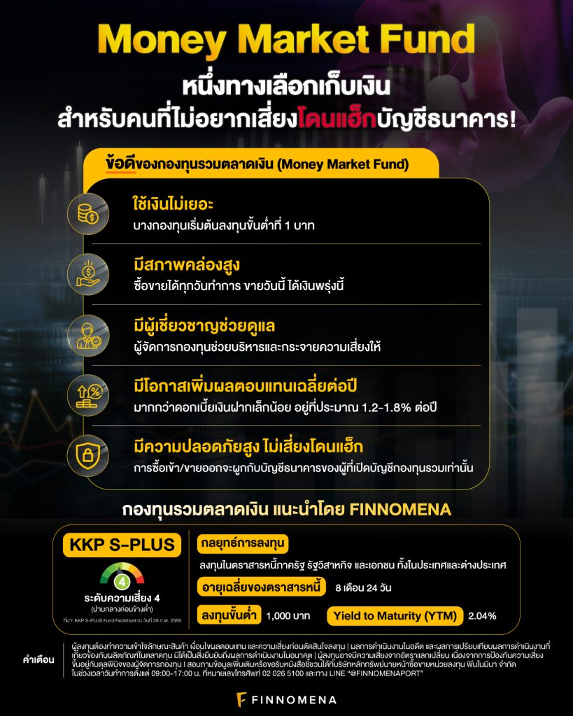 ไม่อยากเสี่ยงโดนแฮ็กบัญชีธนาคาร ลองเปลี่ยนมาลงทุนใน Money Market Fund กันเถอะ! - Finnomena