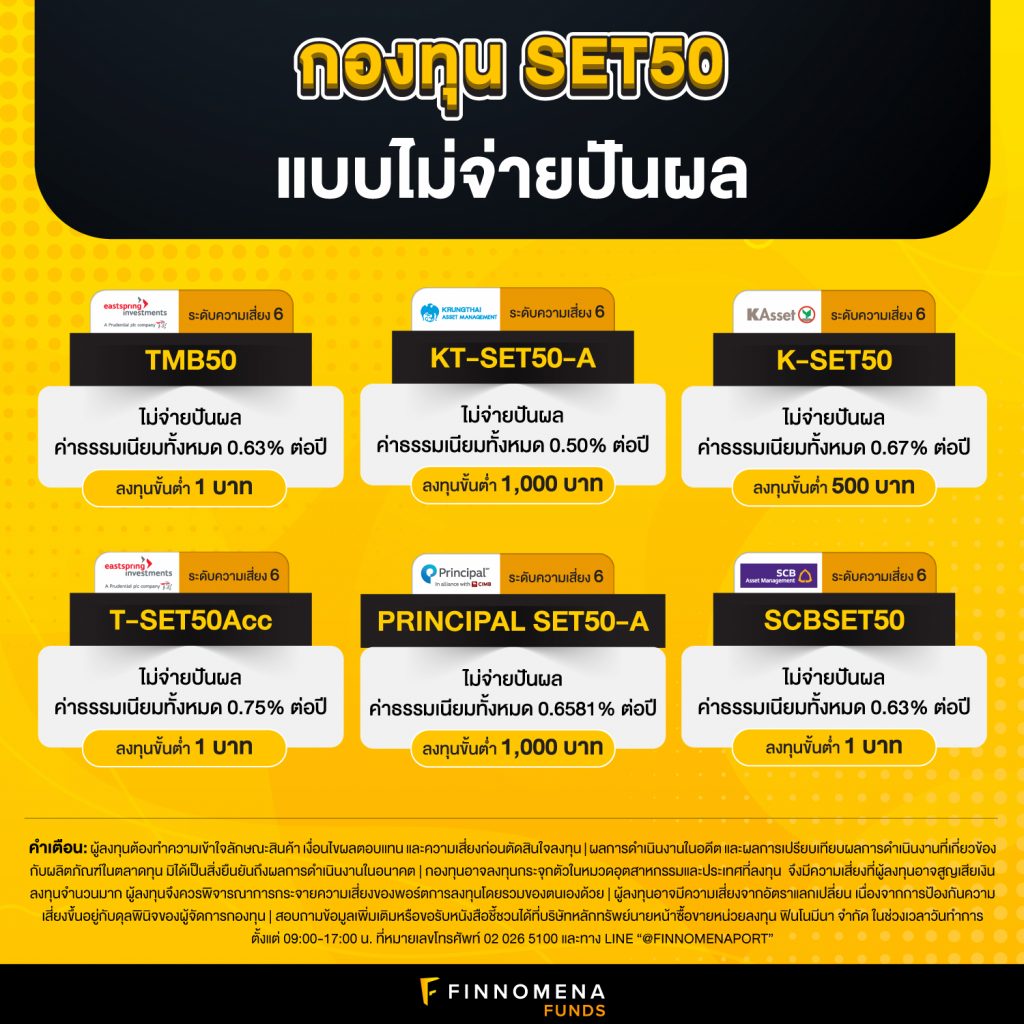 กองทุน SET50 อะไรดี? ปี 2023 ลงทุนง่ายเหมาะกับมือใหม่ - Finnomena