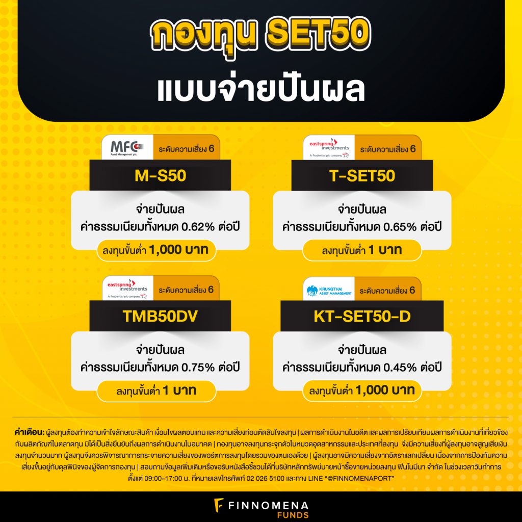 กองทุน SET50 อะไรดี? ปี 2023 ลงทุนง่ายเหมาะกับมือใหม่ - Finnomena