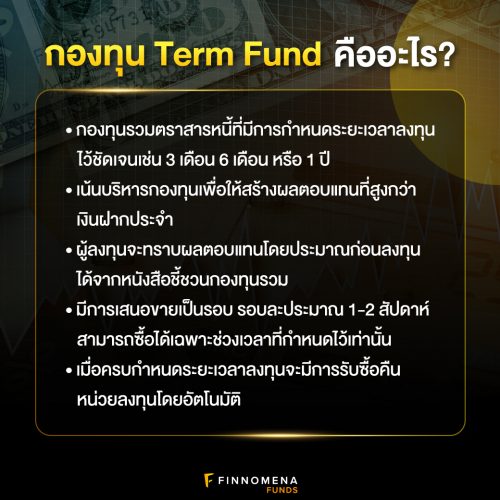 กองทุน Term Fund คืออะไร? ทางเลือกอีกสไตล์ของคนไม่ชอบเสี่ยง - Finnomena