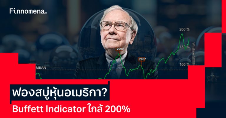 สัญญาณ Buffett Indicator ใกล้แตะ 200% เตือนหุ้นสหรัฐฯ เสี่ยงฟองสบู่ ...